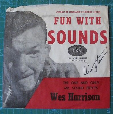 popsike.com - Wes Harrison Autographed Fun With Sounds Circa 1963 IRC ...