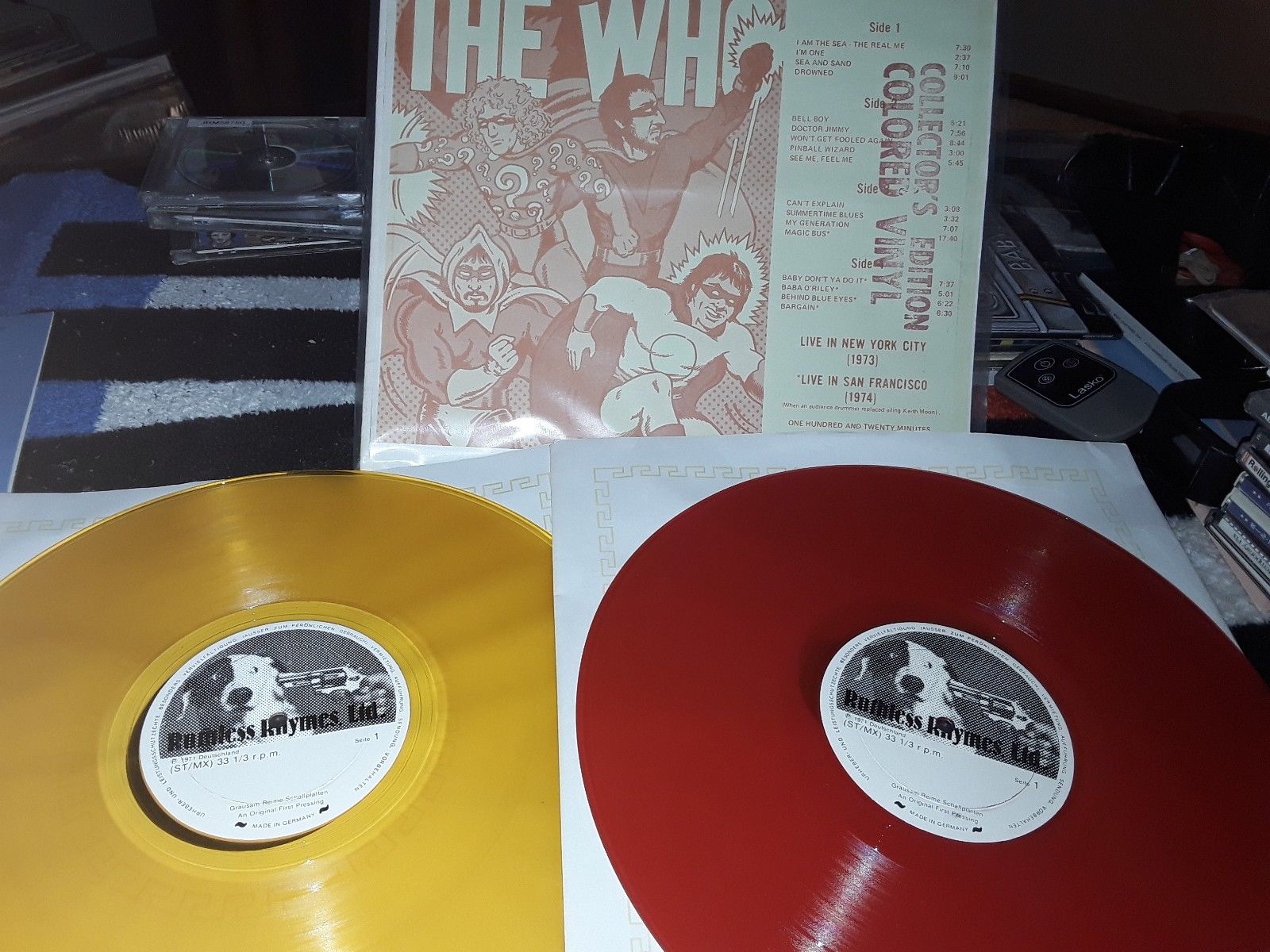 popsike.com - The Who Mods & Rockers 2 lp Colored Vinyl live 1973 ...