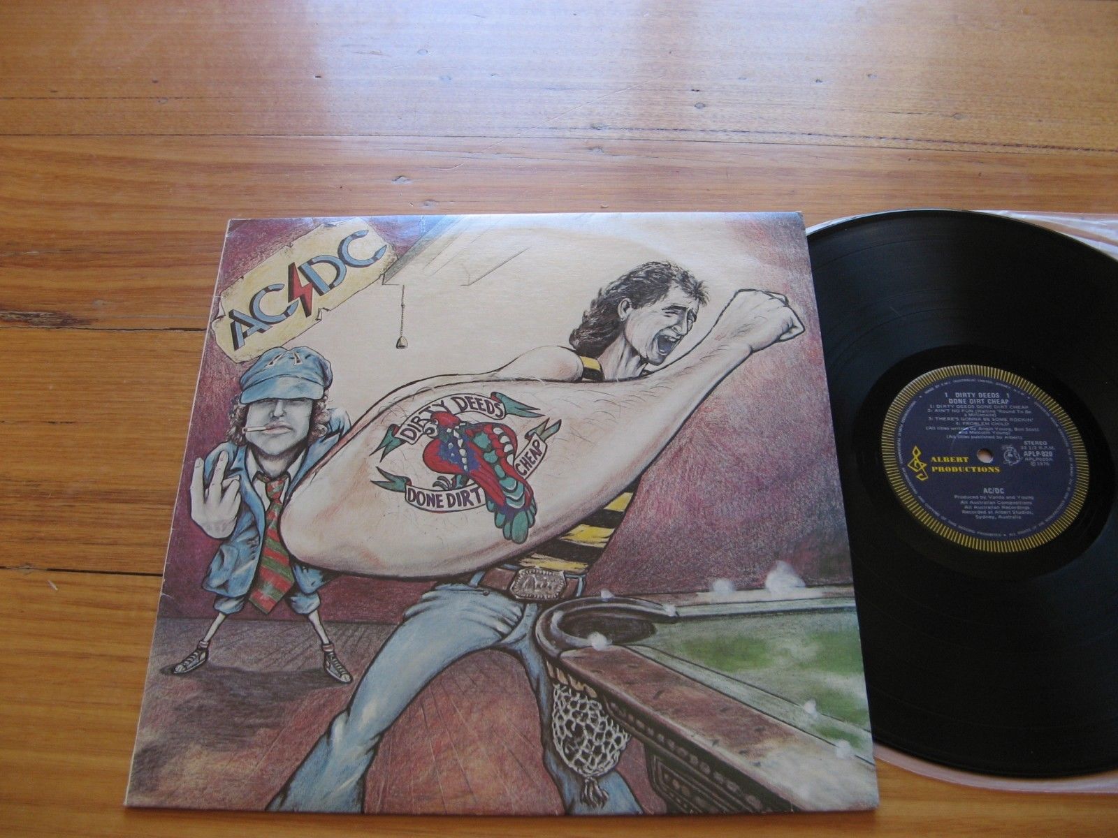 popsike.com - AC/DC - DIRTY DEEDS DONE DIRT CHEAP - Original BLUE ROO ...