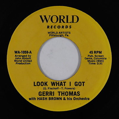 popsike.com - Northern Soul 45 - Gerri Thomas - Look What I Got - World ...