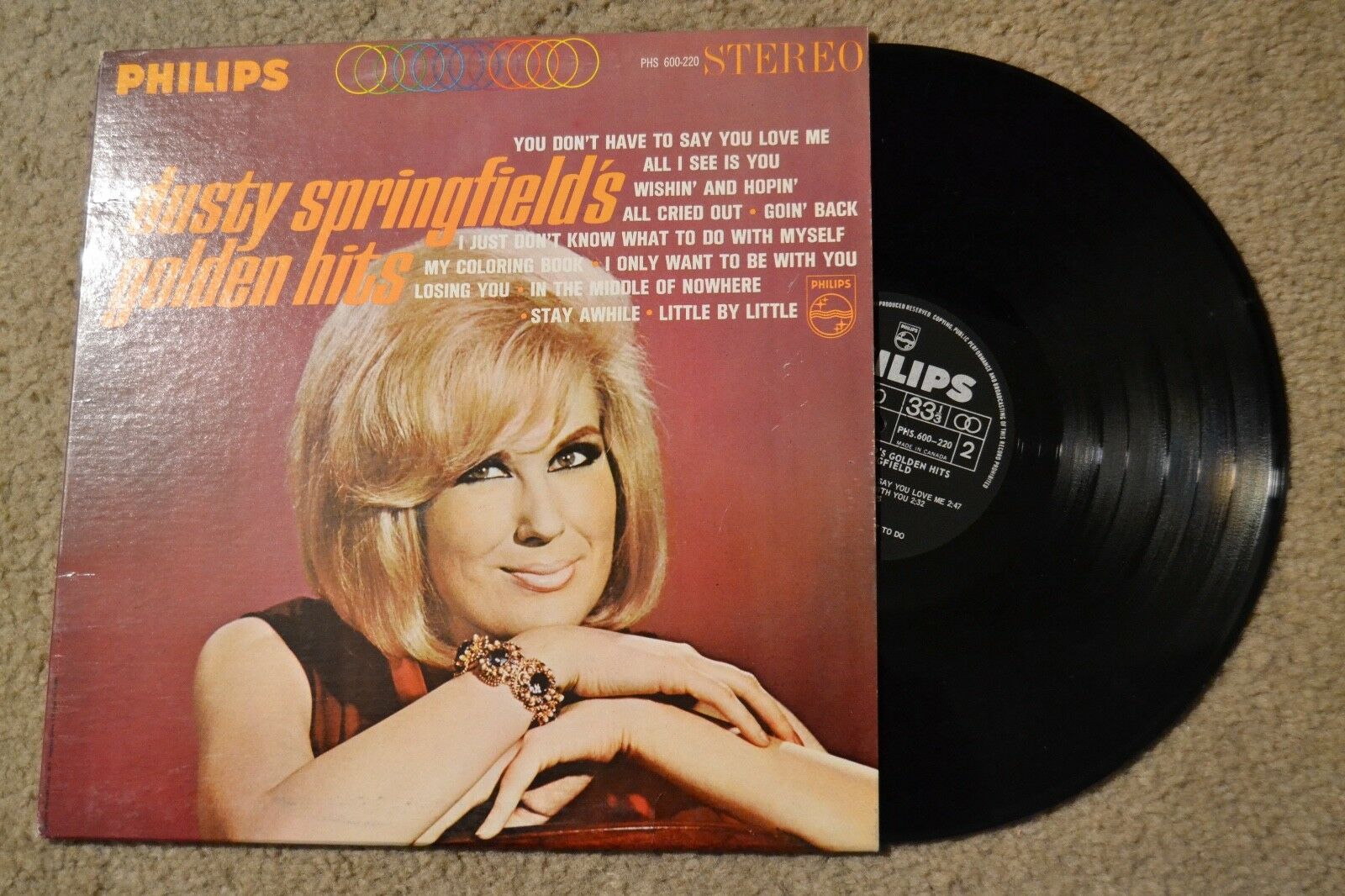 popsike.com - Dusty Springfield Golden Hits Record lp original vinyl ...