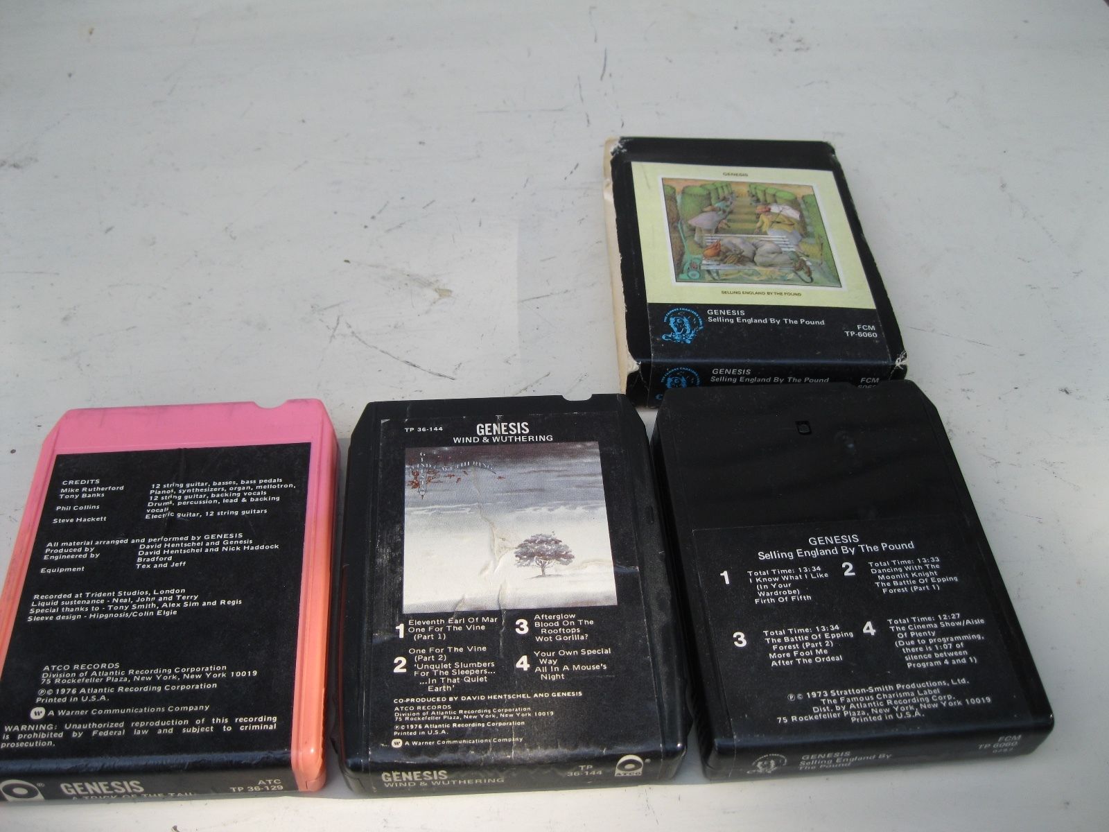 popsike.com - GENESIS 8 TRACK TAPES 1973 TP-6060 1976 TP-36-144 1976 TP ...