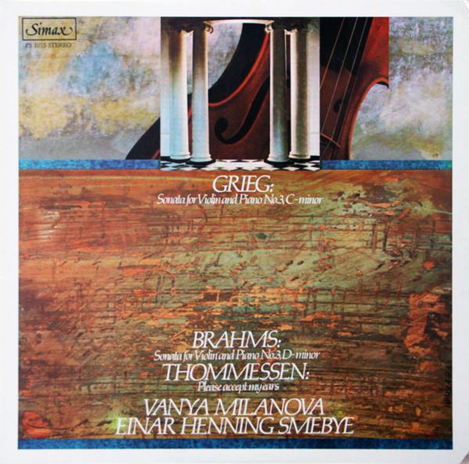 popsike.com - FACTORY SEALED LP- Grieg: Sonata for Violin & Piano; Vanya Milanova Simax PS1015 ...