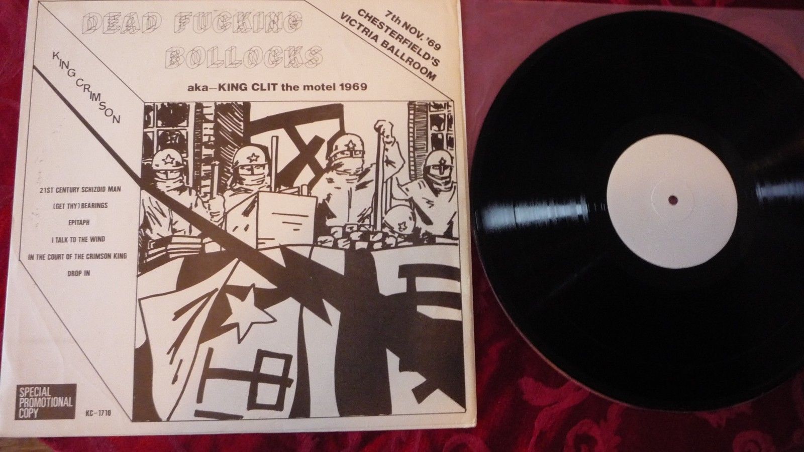 popsike.com - King Crimson Dead Fucking Bollocks 7th Nov. 1969 Special ...