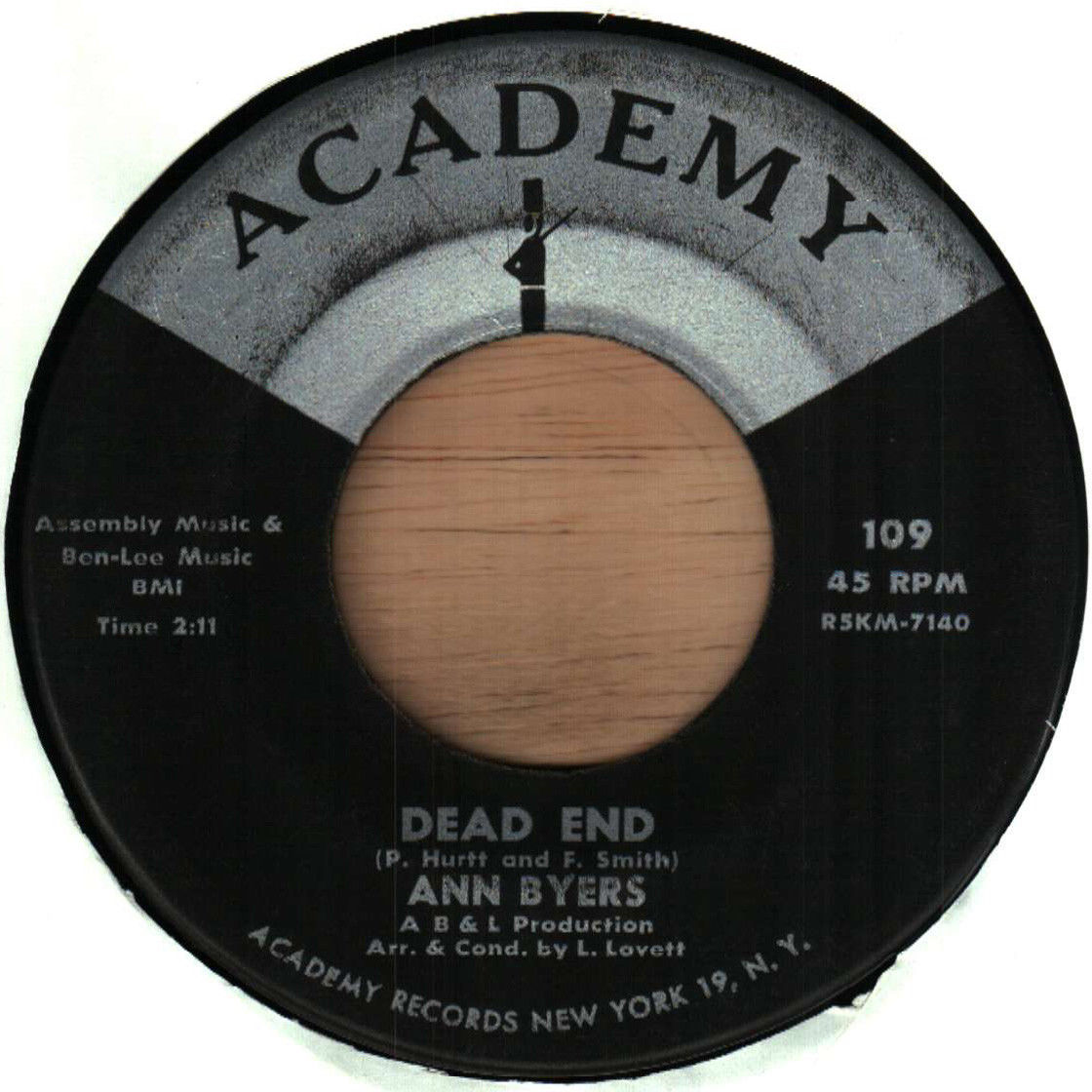 popsike.com - Ann Byers - Dead End - Where Oh Where - Academy109 HEAR ...
