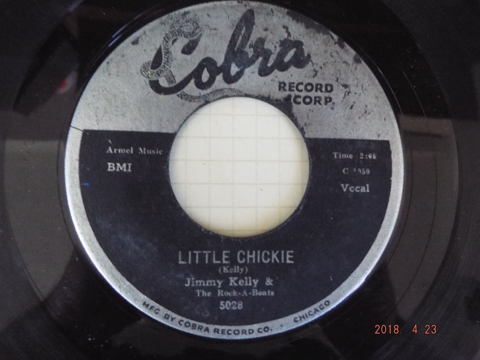 popsike.com - VERY RARE ROCKABILLY-COBRA RECORDS 5028-JIMMY KELLY & THE ...