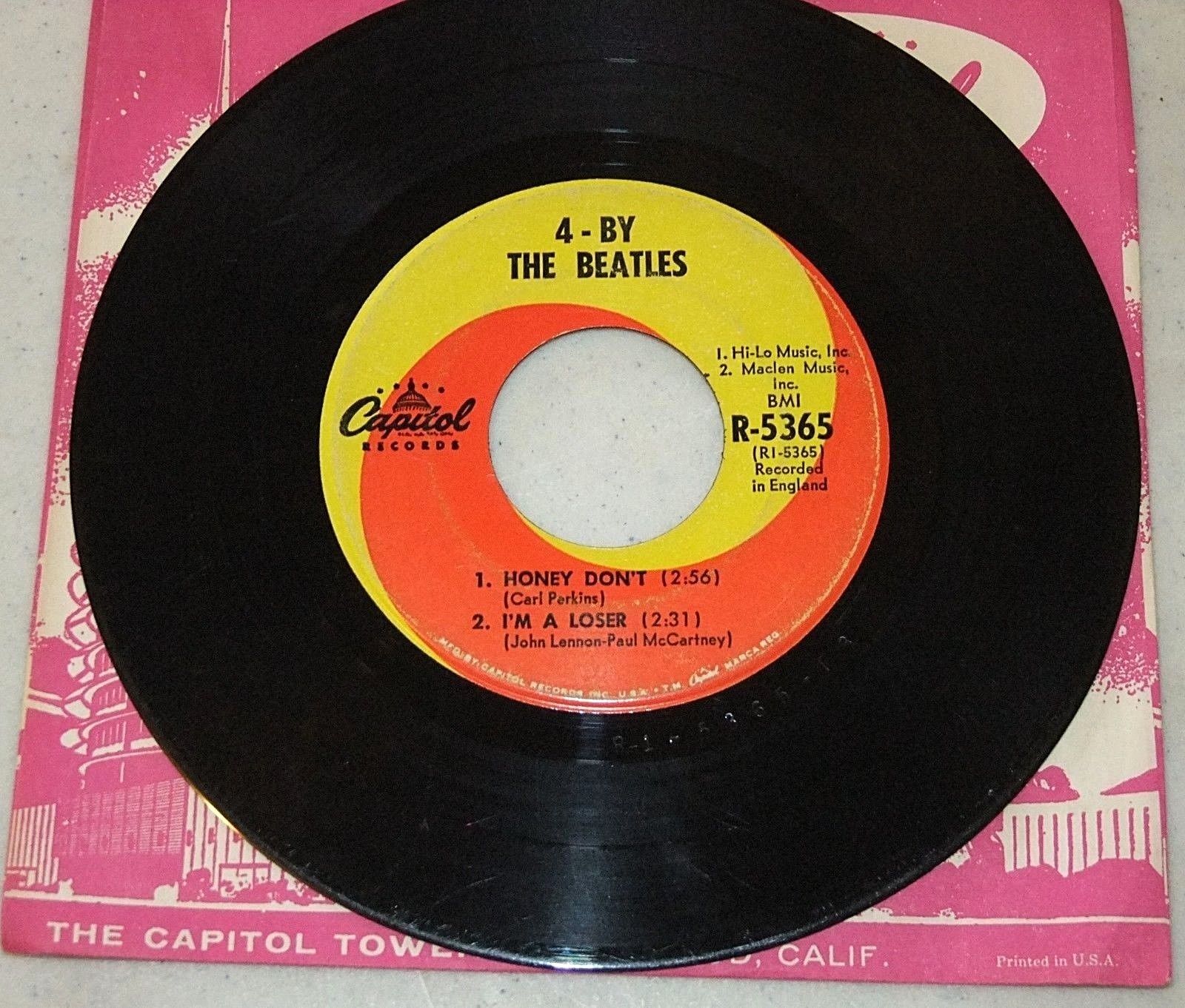 popsike.com - The BEATLES - 4 By The Beatles - 45 rpm EP - Honey Don't ...