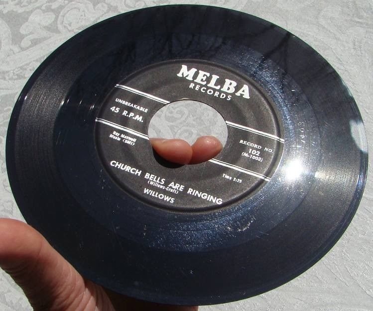 popsike.com - 45 RPM Record RARE Doo Wop R&B WILLOWS Church Bells Are ...