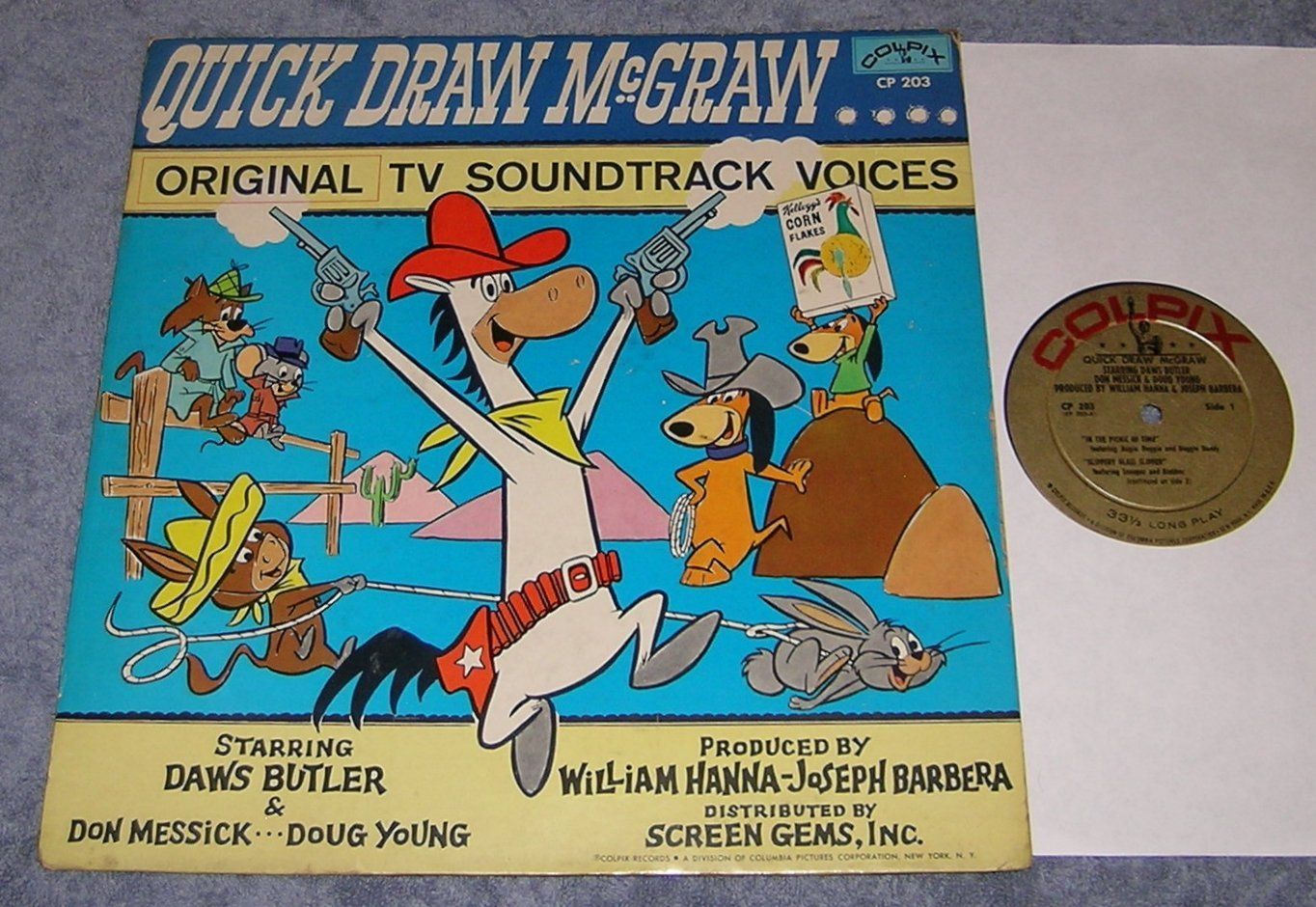 popsike.com - QUICK DRAW MCGRAW ORIGINAL TV CARTOON SOUNDTRACK LP HANNA ...