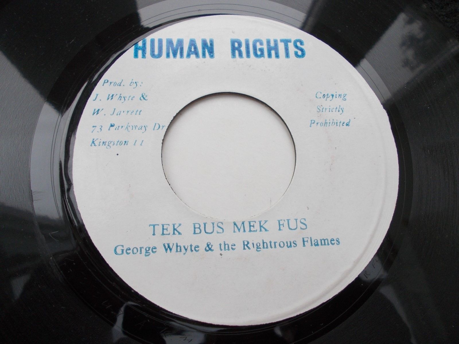 popsike.com - GEORGE WHYTE & THE RIGHTEOUS FLAMES - TEK BUS MEK FUS 7 ...