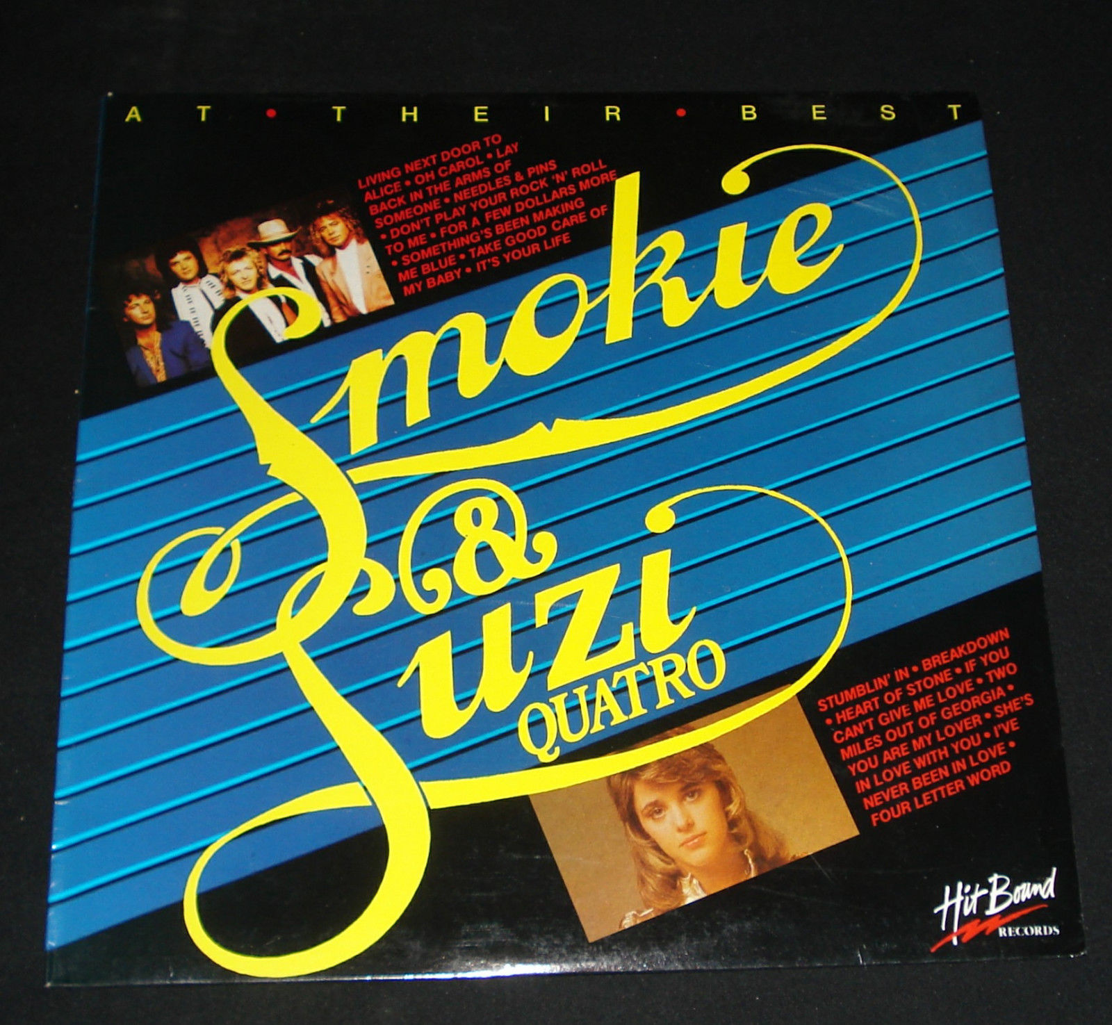 popsike.com - SMOKIE & SUZI QUATRO RARE AUSSIE LP - AT THEIR BEST 1990 ...