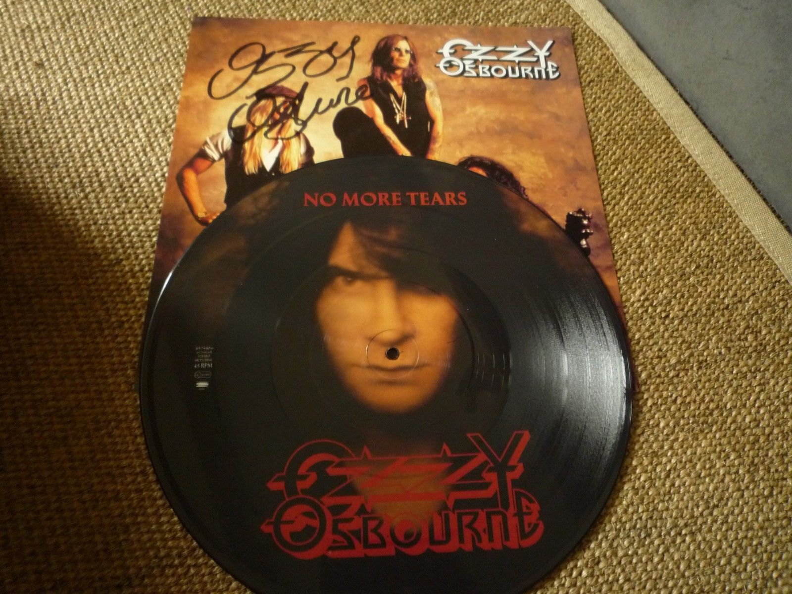 popsike.com - SIGNED ORIGINAL LIMITED OZZY OSBOURNE NO MORE TEARS ...