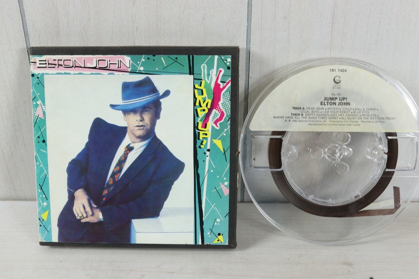 popsike.com - Elton John Jump Up Reel To Reel Tape Original 1970's 1980 ...