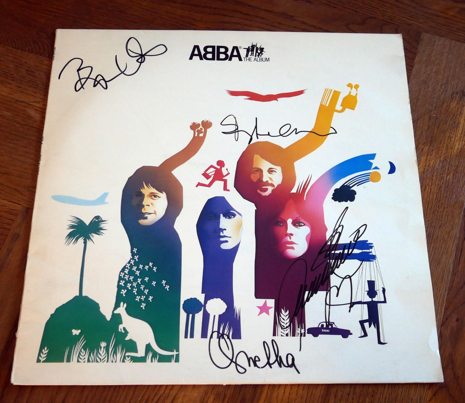 popsike.com - ABBA The Album FULL SIGNED by Björn & Benny Agnetha & Anni Frid Polar 1977 RARE ...