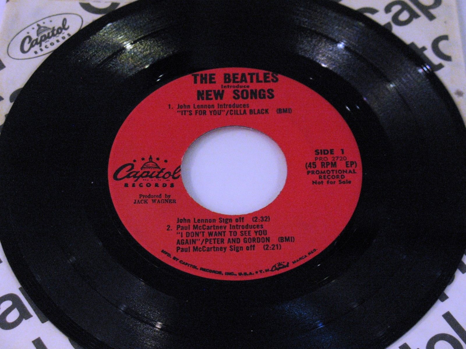 popsike.com - Beatles 45 PROMO "BEATLES INTRODUCE NEW SONGS" Capitol ...