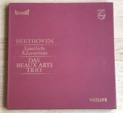 popsike.com - BEETHOVEN piano trios BEAUX ARTS TRIO1960s Holland PHILIPS STEREO 4LP Box MINT ...