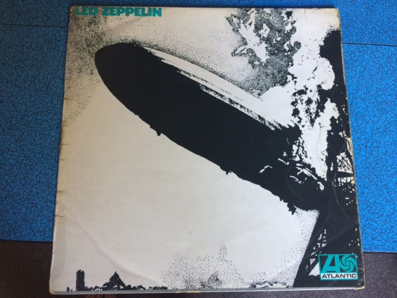 popsike.com - Led Zeppelin I Turquoise Superhype First Press Vinyl ...