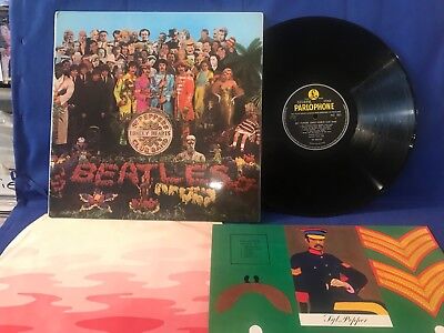 popsike.com - THE BEATLES SGT PEPPERS PCS 7027 ORIGINAL UK INSERT ...