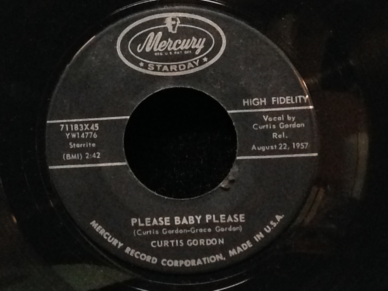 popsike.com - Curtis Gordon-Please Baby Please/I Wouldn't-Mercury 71183 ...