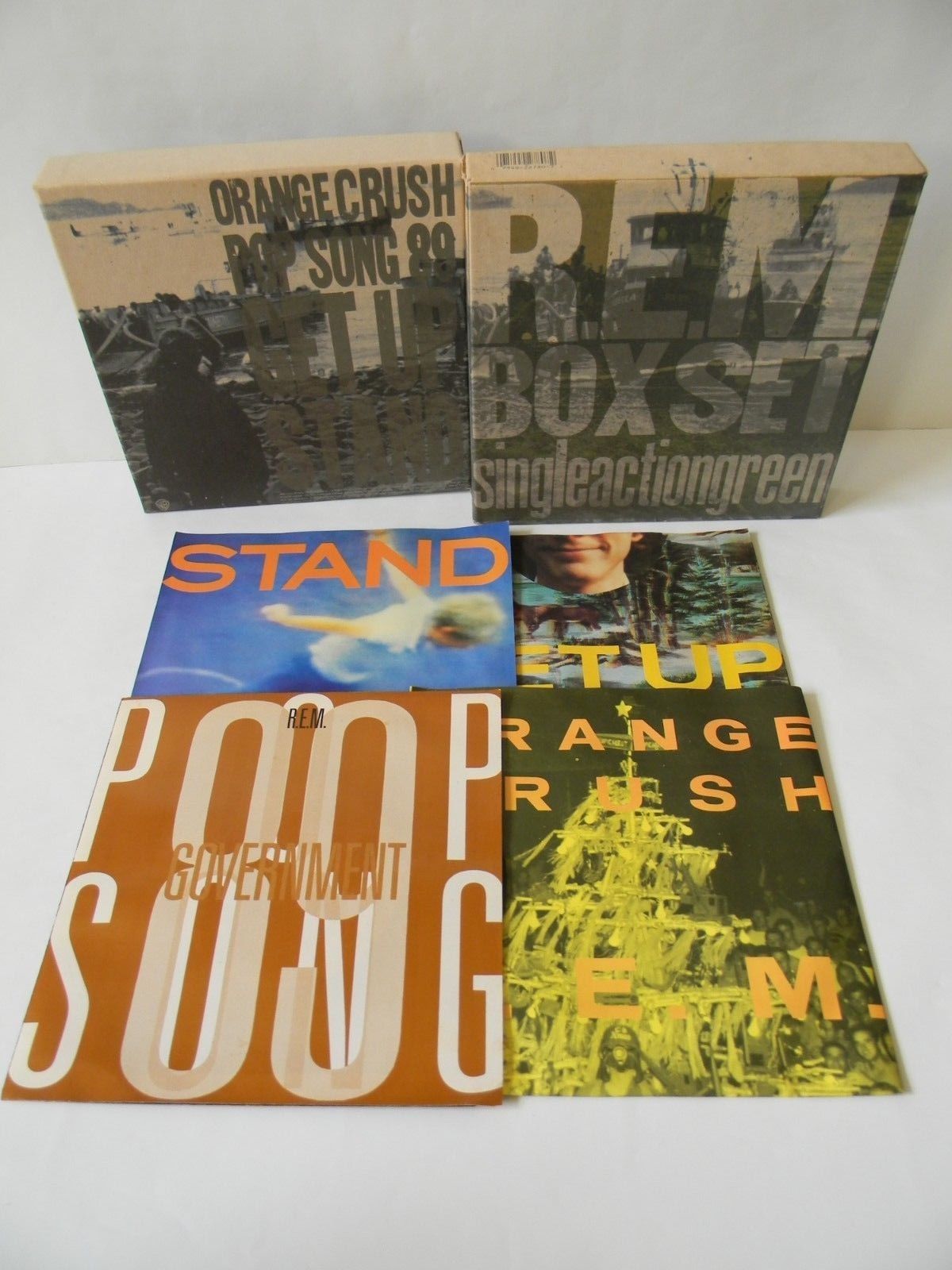 popsike.com - R.E.M. UK 45 X 4 Box Set Singleactiongreen 7"s Pop Song ...