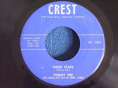 popsike.com - Tommy Dee & Carol Kay/Three Stars-I'll Never Change/1959 ...