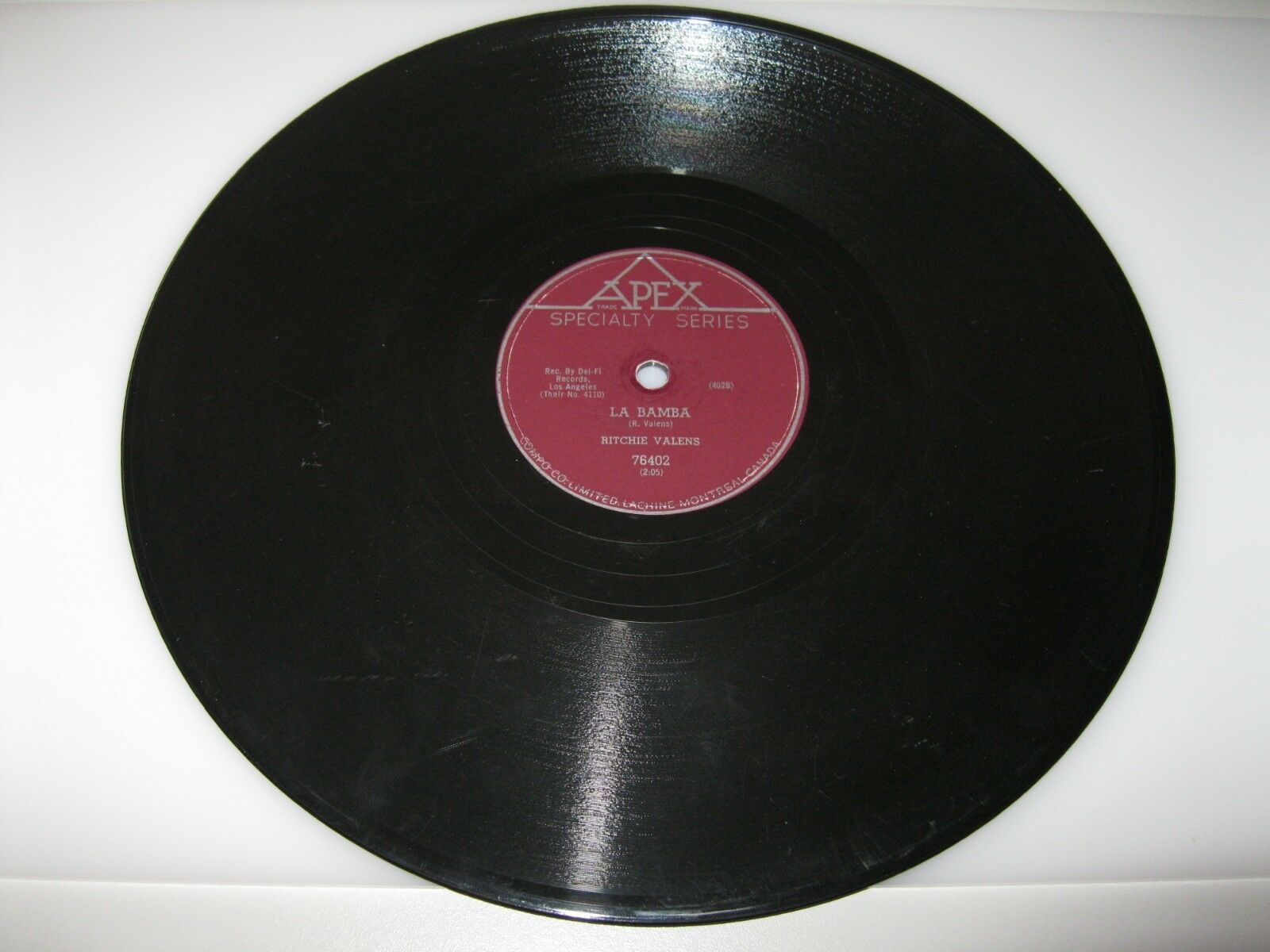 popsike.com - Ritchie Valens RARE 78 rpm ''La Bamba / Donna'' APEX ...