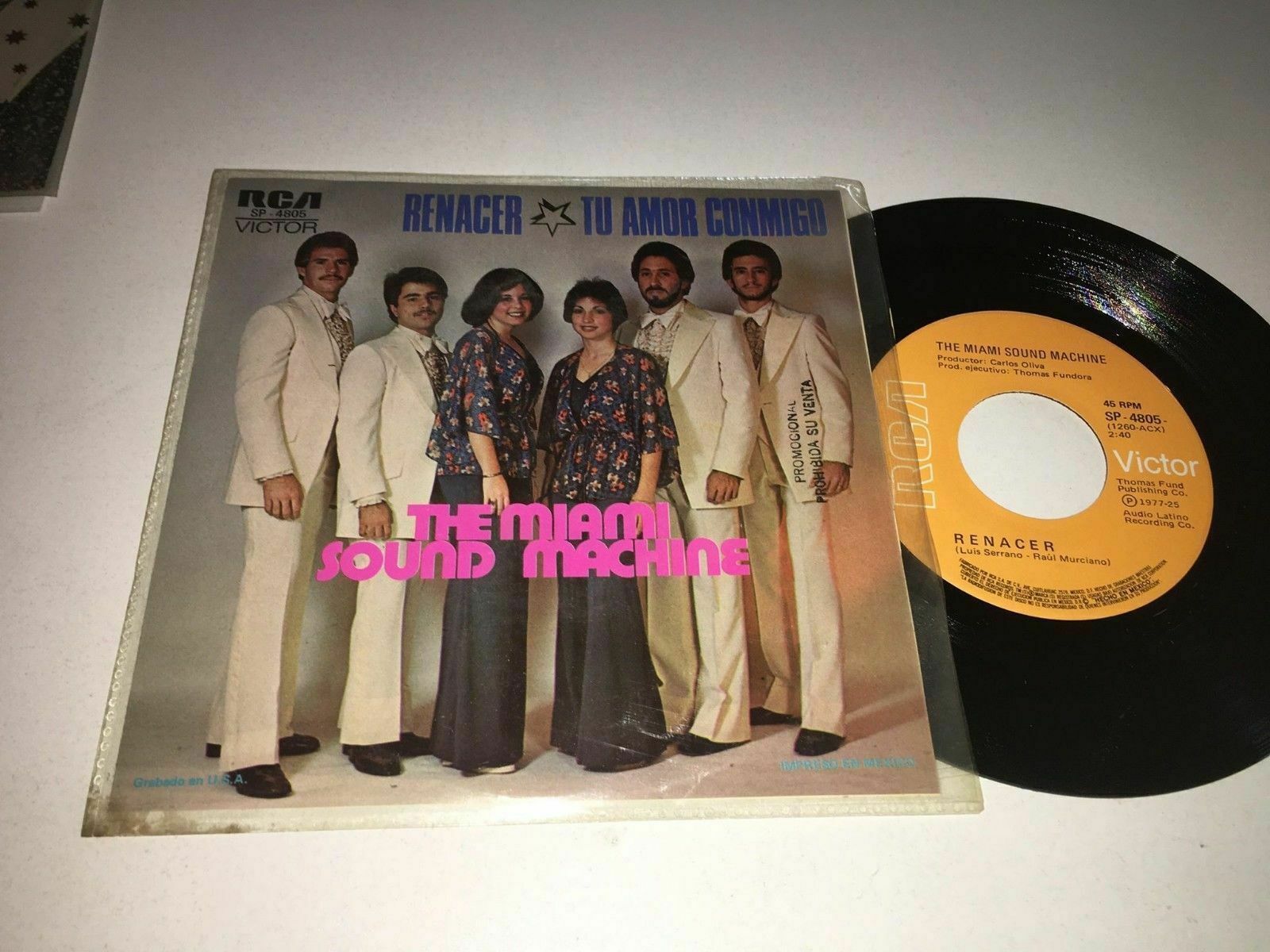 popsike.com - MIAMI SOUND MACHINE Renacer MEXICAN Promo Sp 7" 45 GLORIA ...