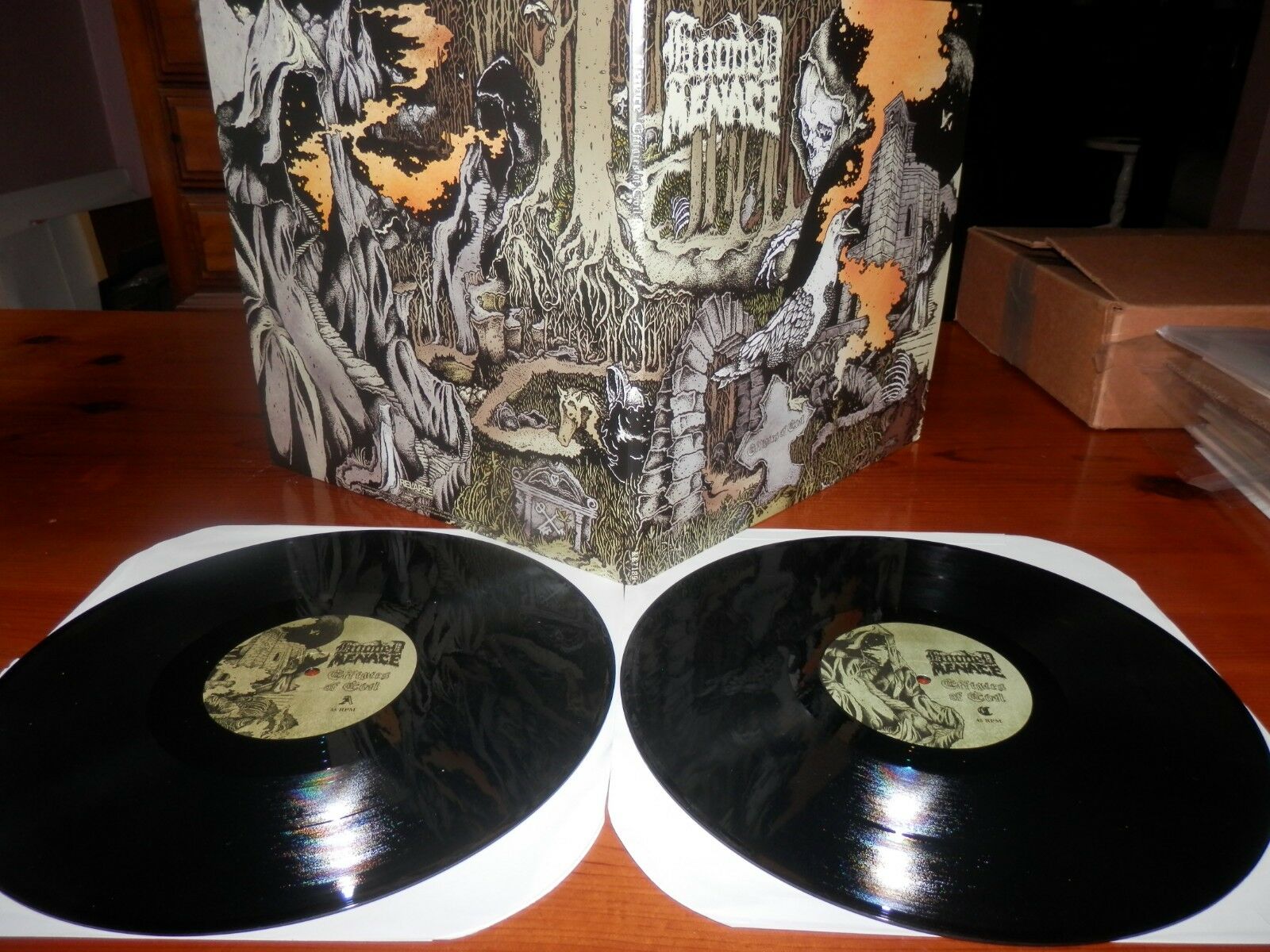 popsike.com - Hooded Menace Effigies of Evil Double 2x Gatefold 180G LP ...