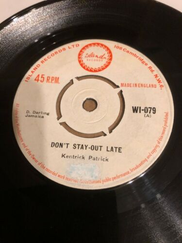 popsike.com - KENTRICK PATRICK - DON'T STAY OUT LATE / FOREVER AND EVER ...