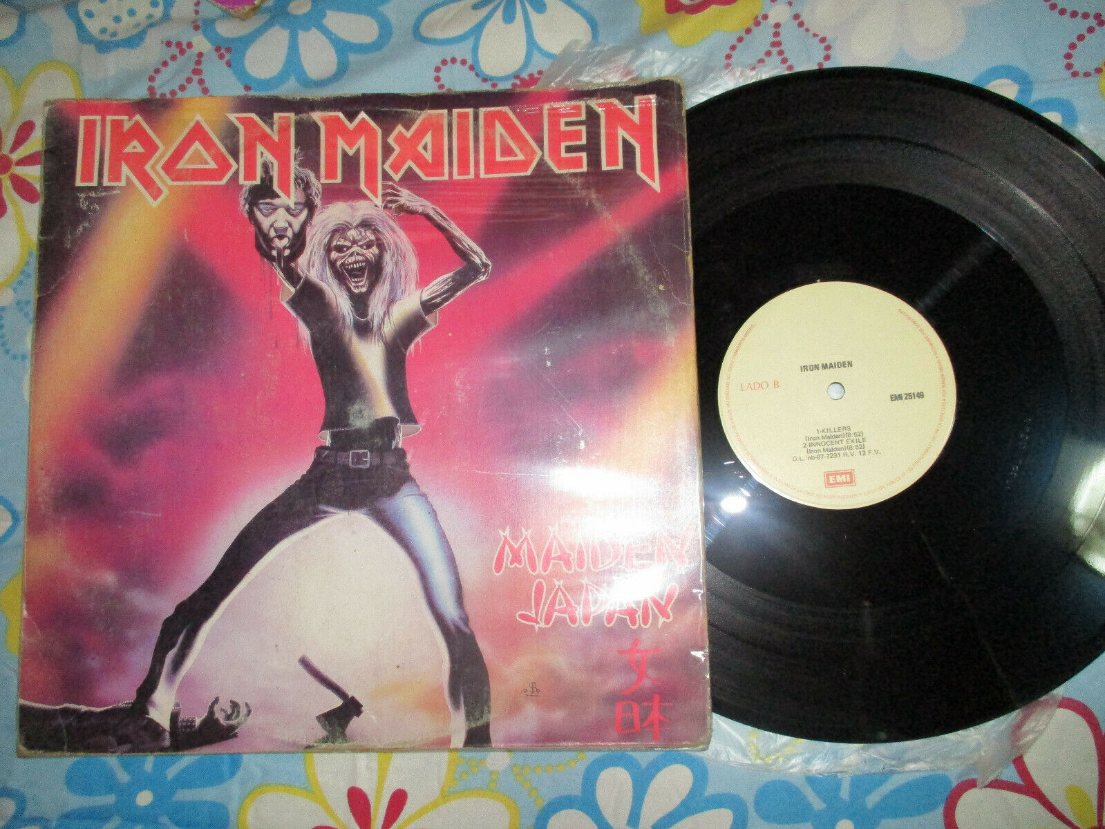 popsike.com - IRON MAIDEN , VENEZUELA, MADE IN JAPAN, RARE, RODVEN ...