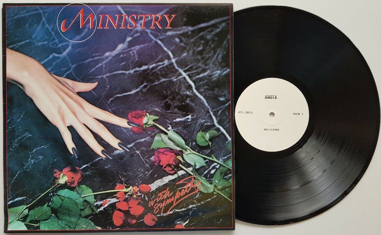 popsike.com - MINISTRY With Sympathy 1983 AUS LP White Label Test Press ...