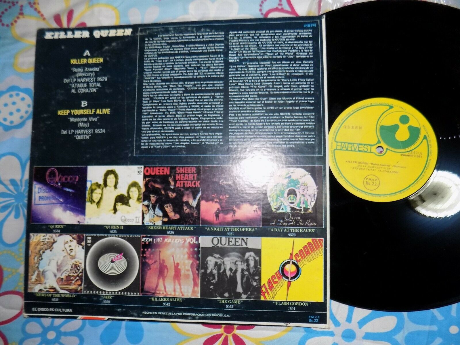 popsike.com - QUEEN , KILLER QUEEN, RARE, VENEZUELA, LP, PROMO , TOUR ...