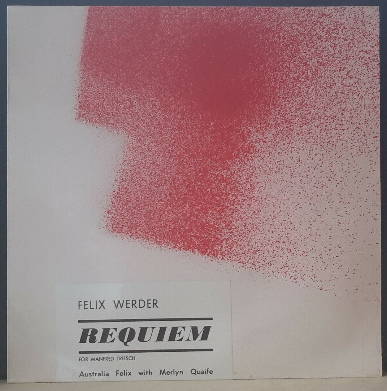 popsike.com - FELIX WERDER - REQUIEM AUSTRALIA FELIX WITH MERLYN QUAIFE ...