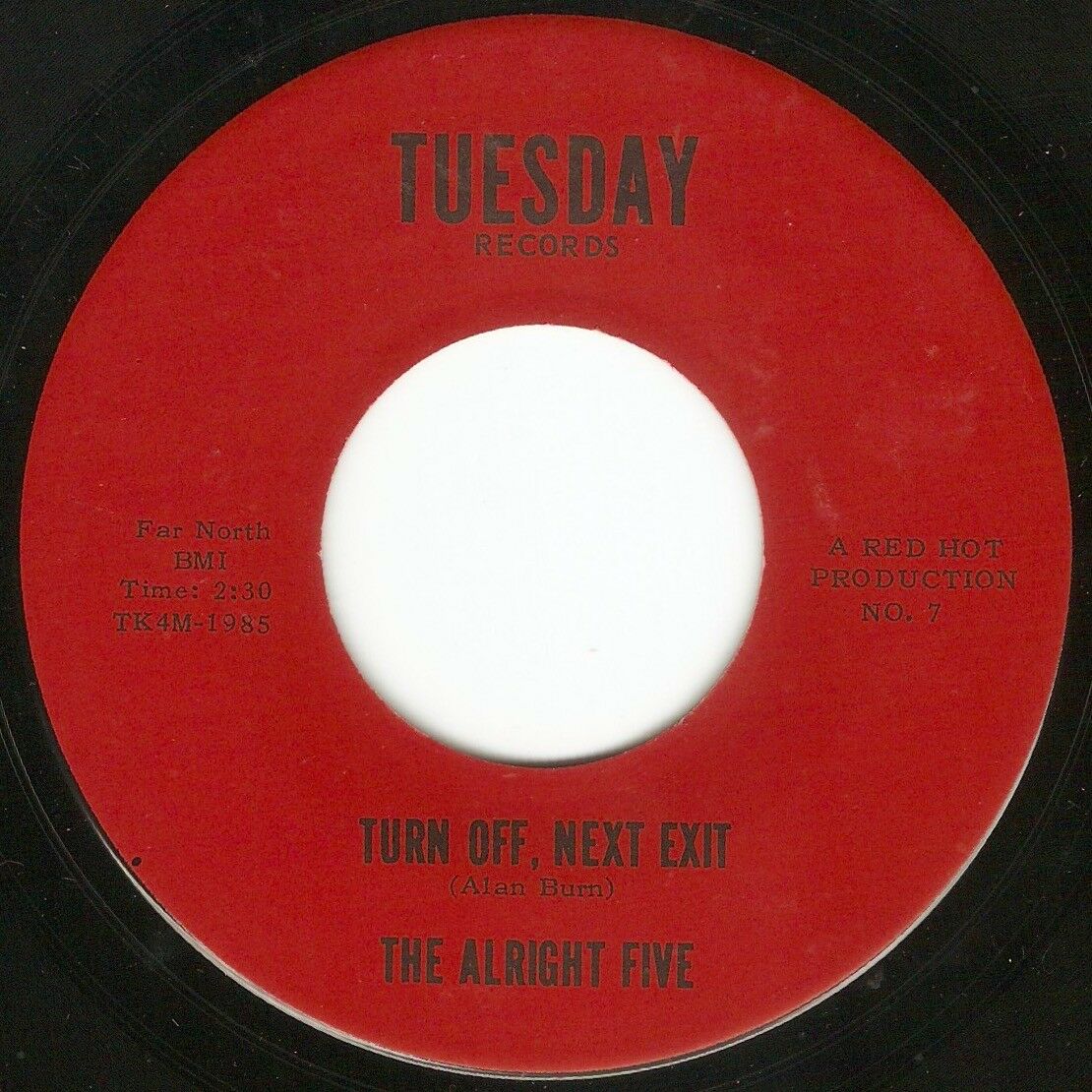 popsike.com - HEAR Alright Five (Alan Burn)-Turn Off, Next Exit MINT ...