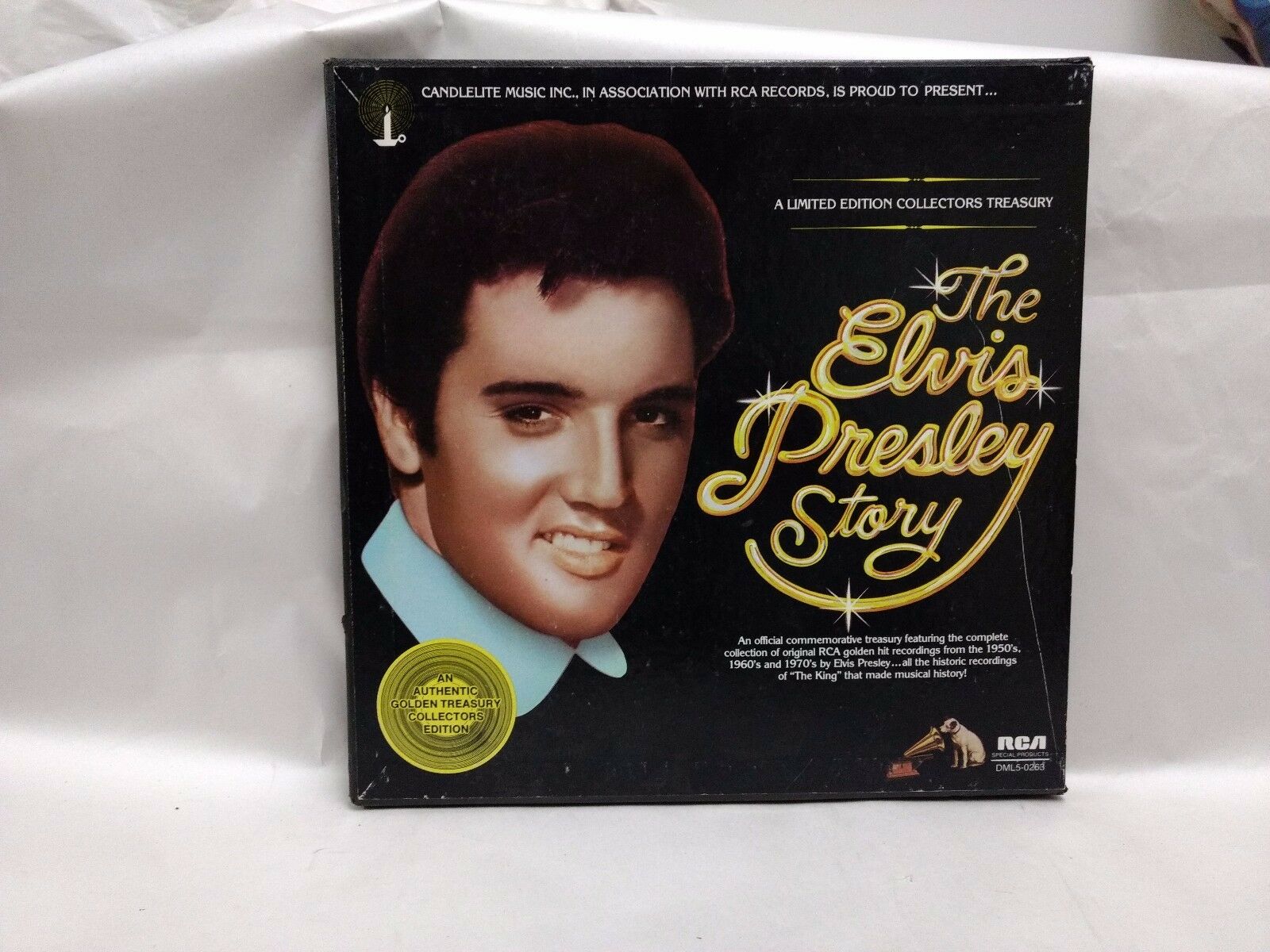 popsike.com - The Elvis Presley Story-5LP Record Box Set Golden Treasury Collector's Ed. lp151 ...