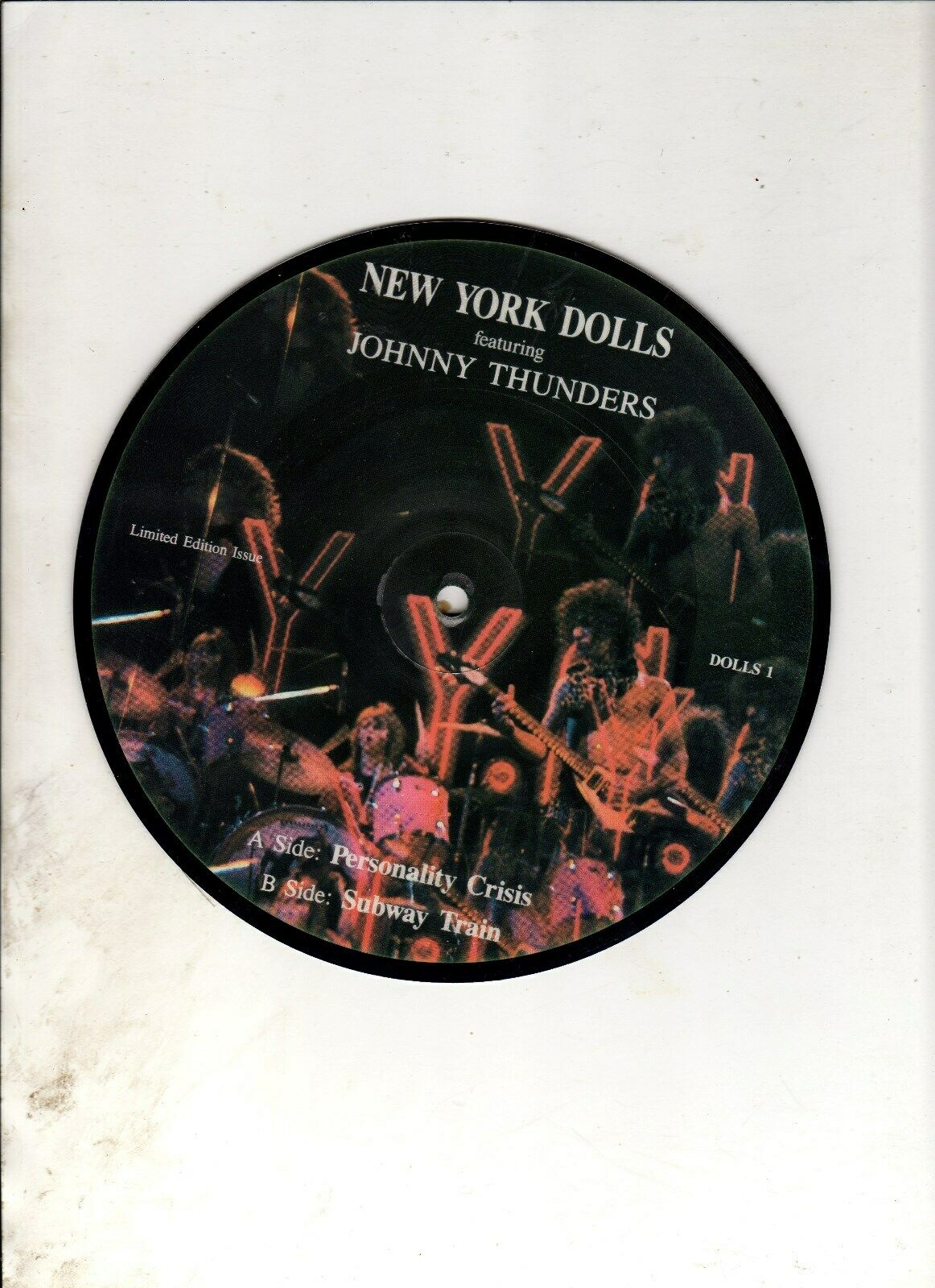 popsike.com - NEW YORK DOLLS Personality Crisis 7" PICTURE DISC PROTO ...