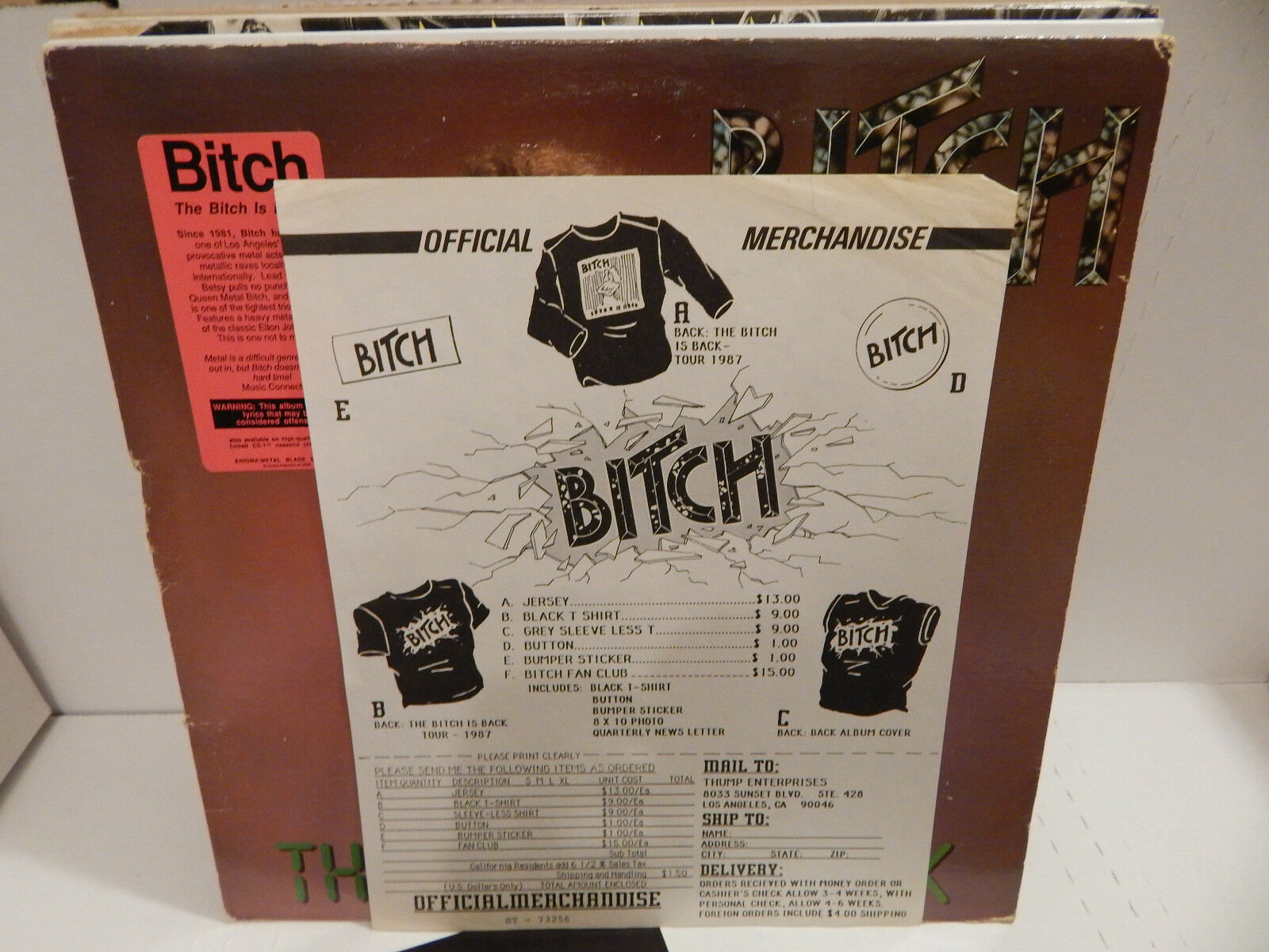 popsike.com - BITCH The Bitch Is Back '87 Enigma Metal Blade Records ...