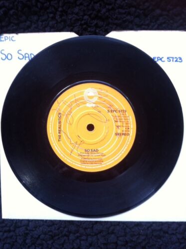 popsike.com - The Realistics - So Sad 7" Vinyl Autographed By The Band ...