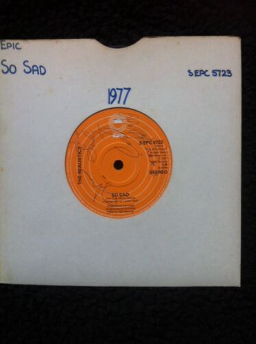 popsike.com - The Realistics - So Sad 7" Vinyl Autographed By The Band ...