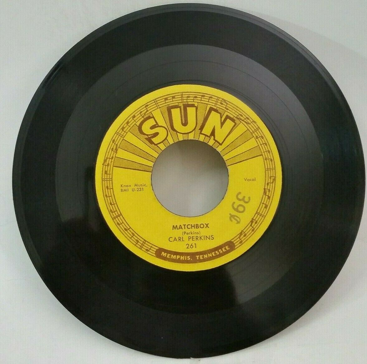 popsike.com - Carl Perkins SUN 261 MATCHBOX (GREAT ROCKABILLY 45) PLAYS ...