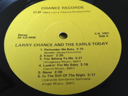 popsike.com - Doo Wop LP : Larry Chance and The Earls Today Chance CR ...