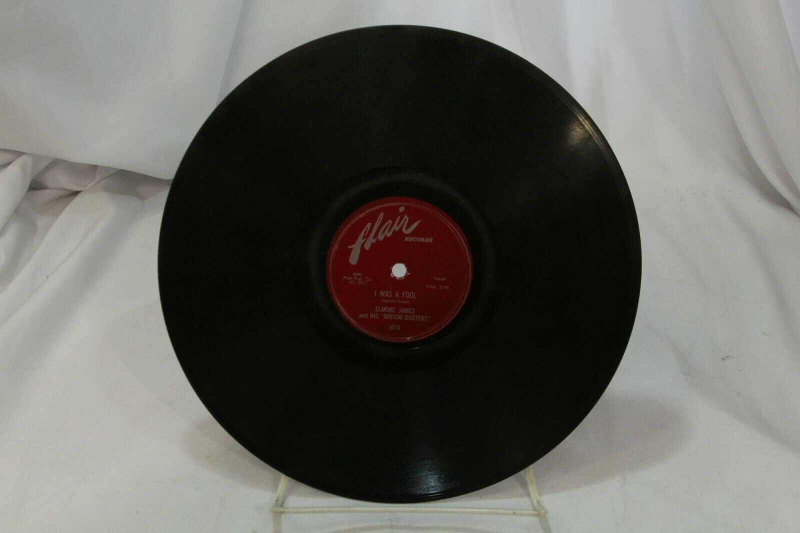 popsike.com - Elmore James 78 Blues Rock Flair 10" Record #1074 Play ...