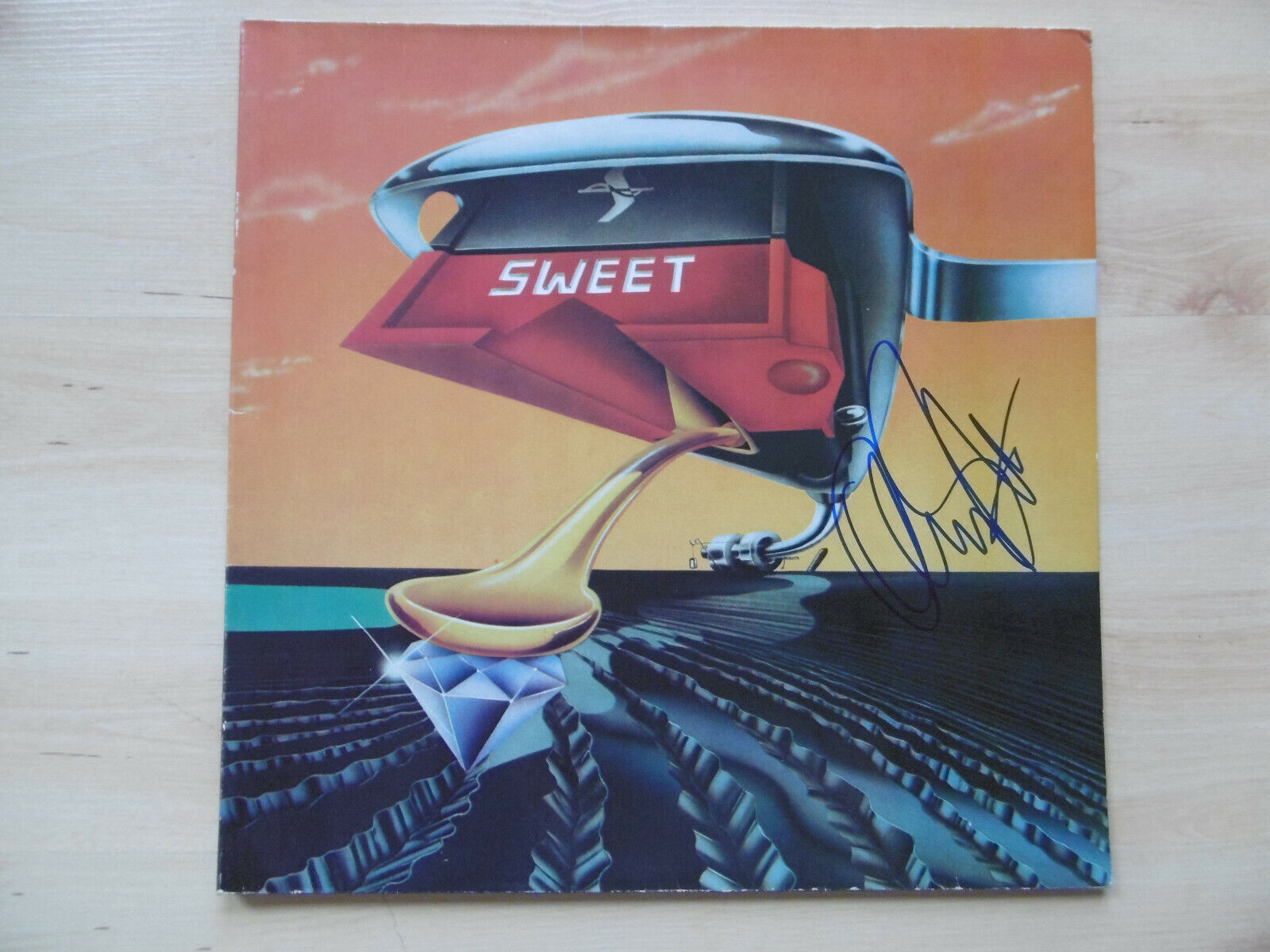 popsike.com - Andy Scott Autogramm signed LP-Cover "The Sweet - Off the ...