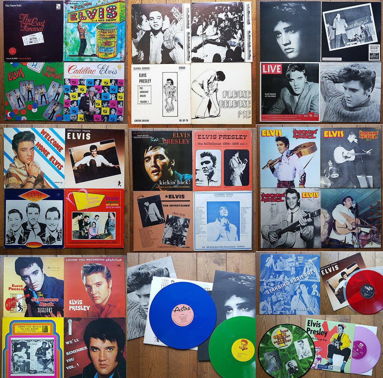 popsike.com - Elvis Presley 31 vintage Bootleg LPs: The last Farewell ...