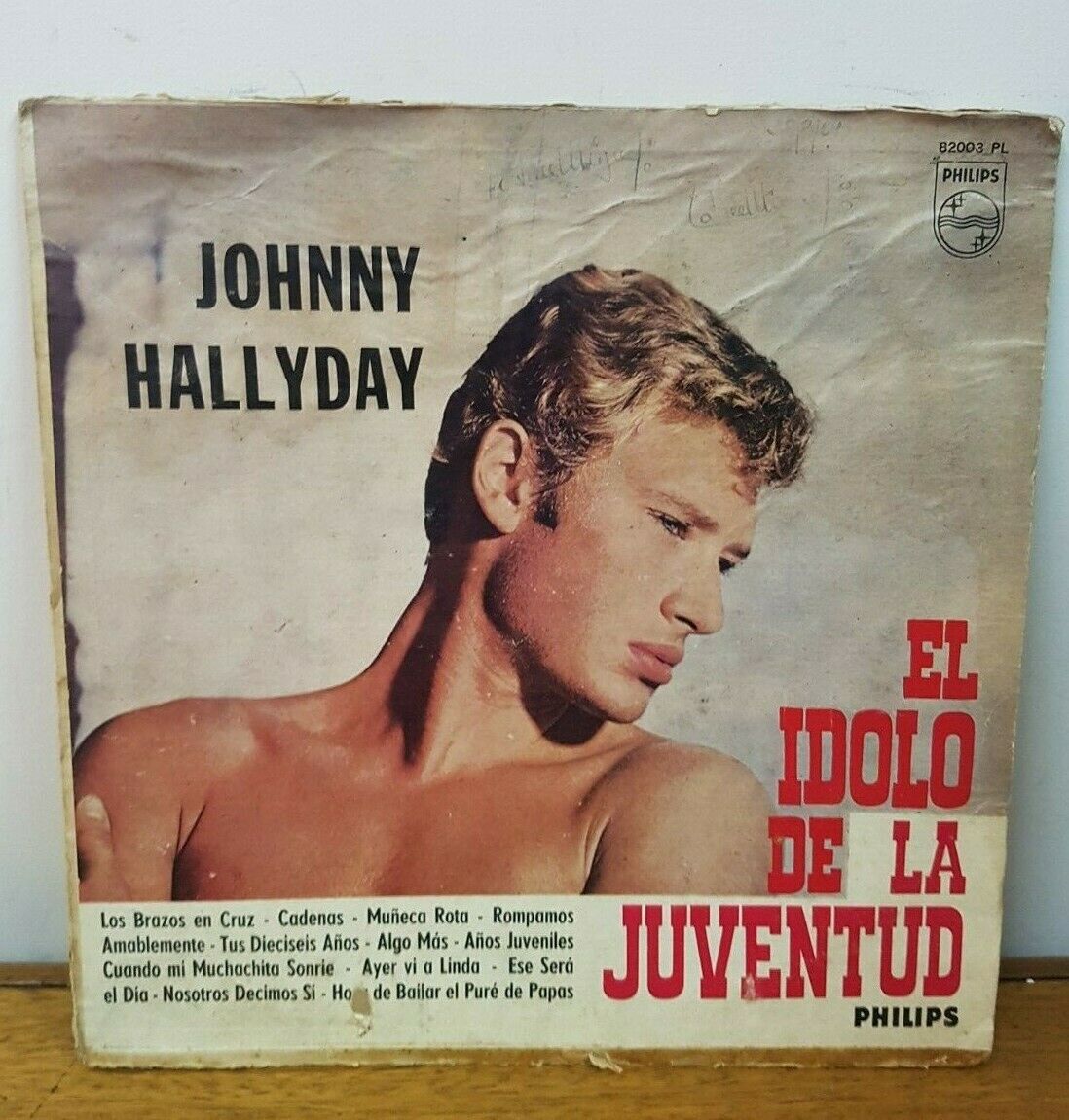 popsike.com - JOHNNY HALLYDAY El idolo de la Juventud RARE URUGUAY LP ...