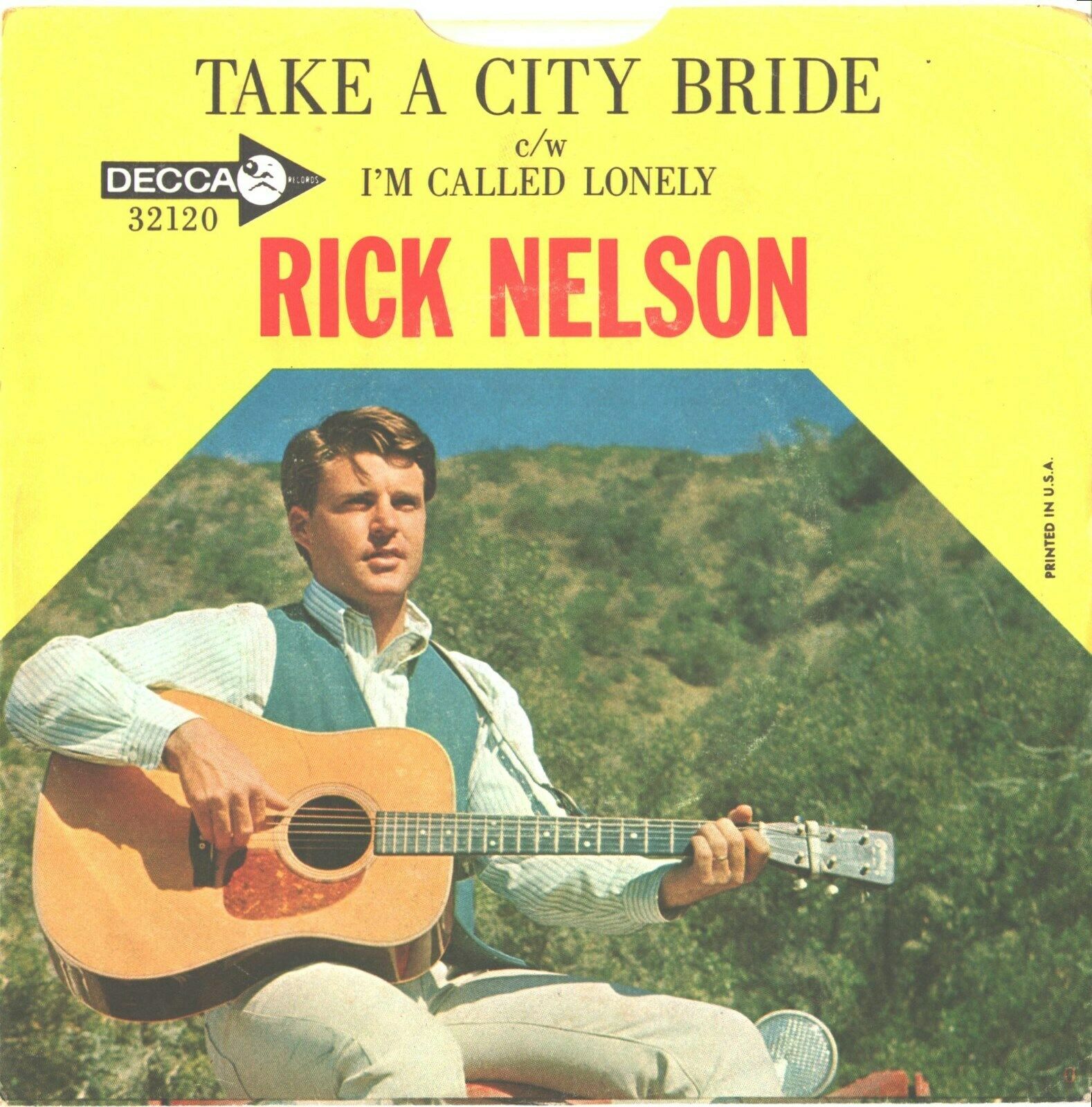 popsike.com - RICK NELSON--TOUGH LATE PICTURE SLEEVE + 45--(TAKE A CITY ...