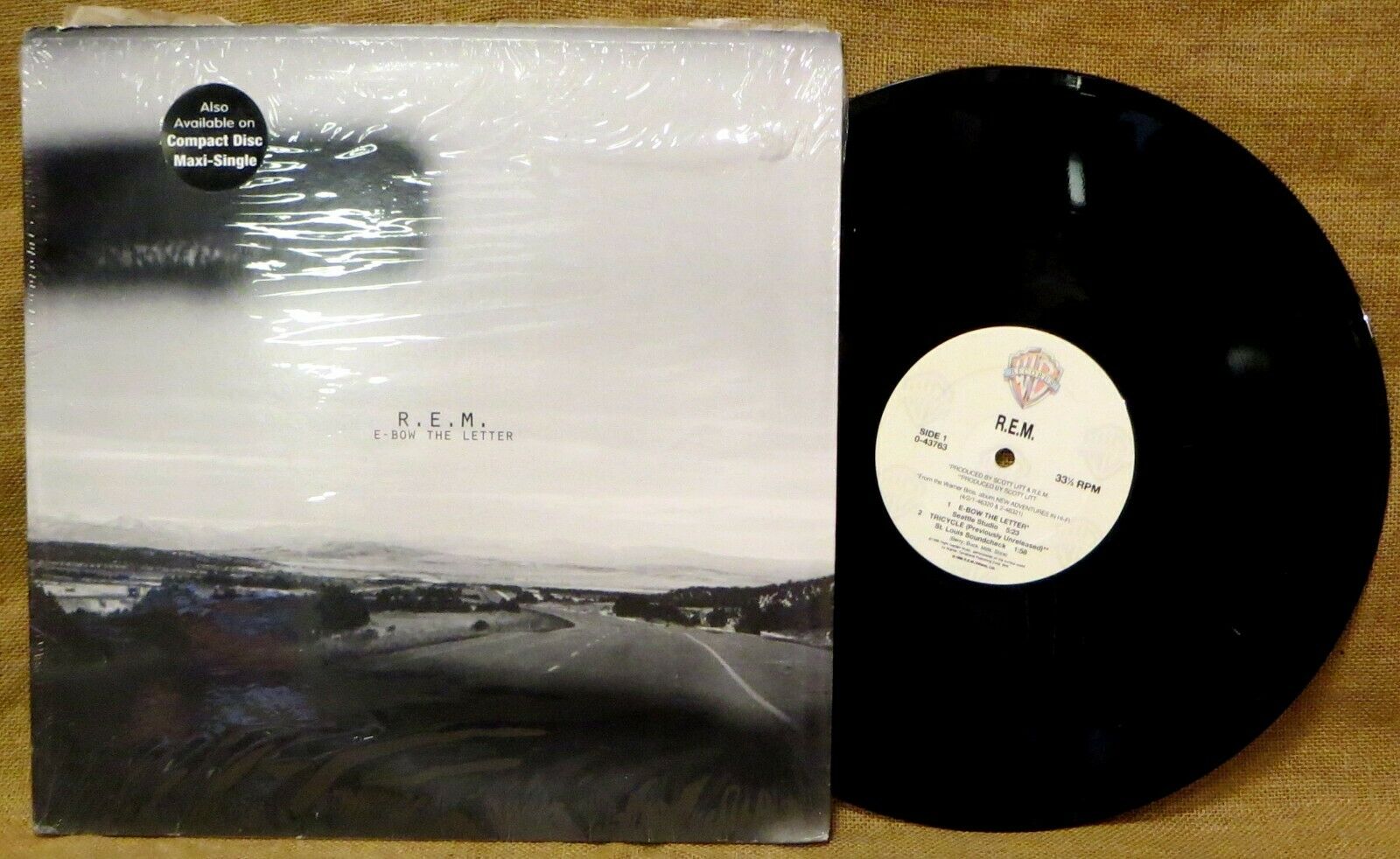 popsike.com - ALTERNATIVE ROCK 12" SINGLE: R.E.M. E-BOW THE LETTER 1996 ...