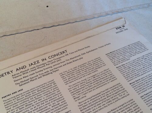 popsike.com - RARE "POETRY & JAZZ IN CONCERT" ARGO RECORDS #1 Vintage ...