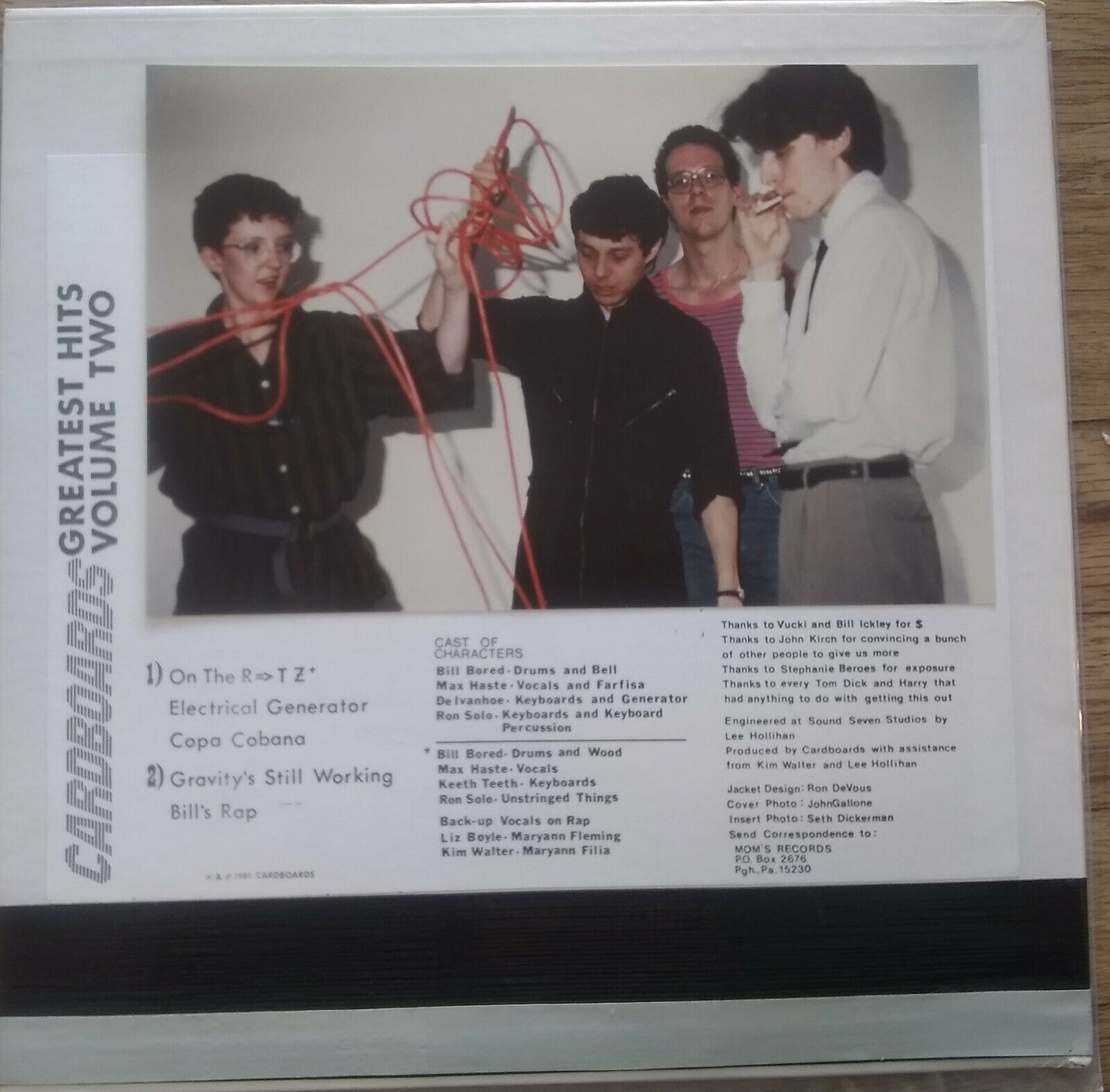 popsike.com - Cardboards Greatest Hits Volume Two LP 1981 Electronic ...