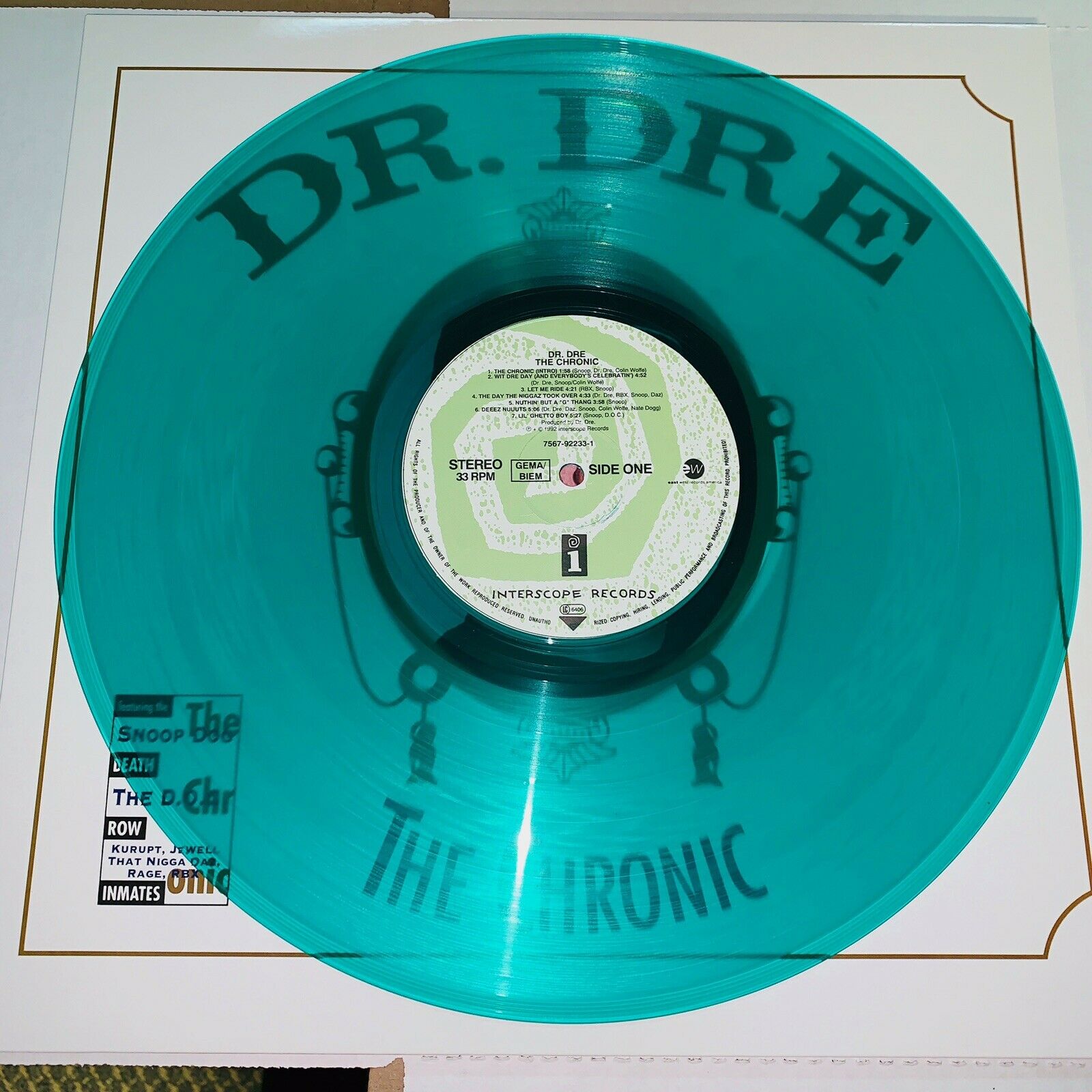 popsike.com - DR. DRE, THE CHRONIC, TRANSPARENT GREEN COLORED VINYL, LP ...